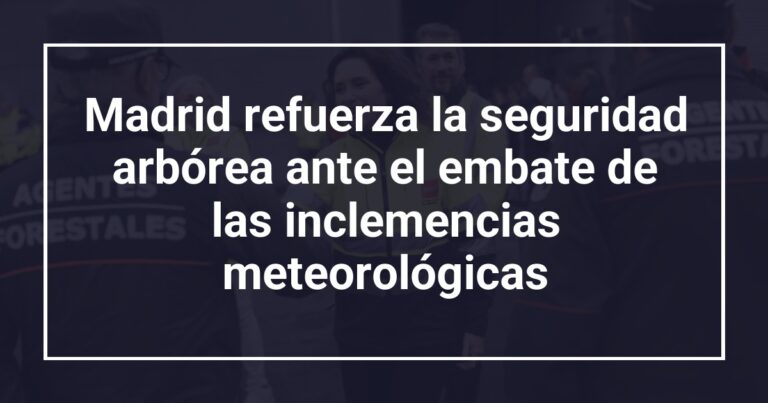 Madrid refuerza la seguridad arbórea ante el embate de las inclemencias ...